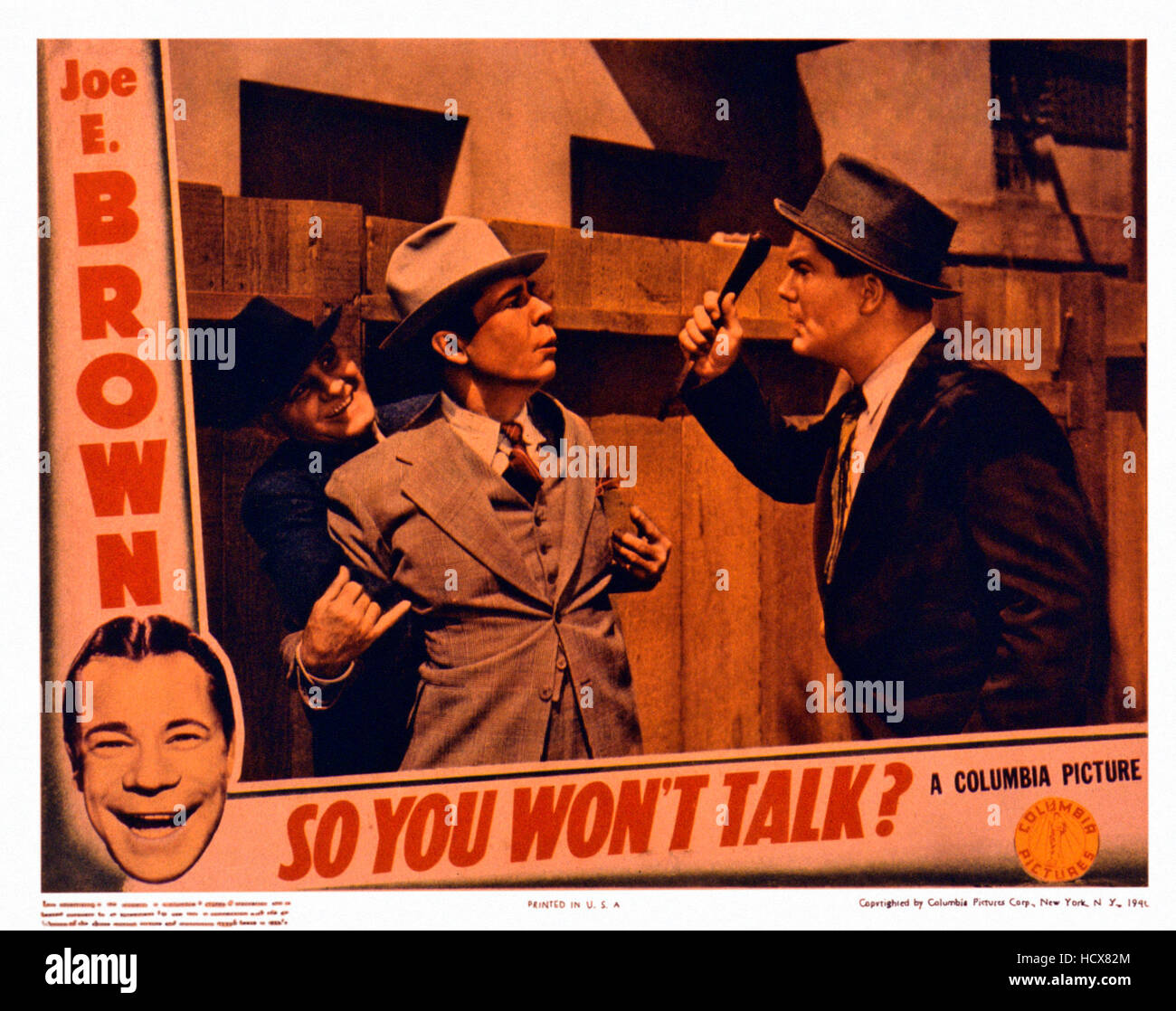 SO YOU WON'T TALK, US lobbycard, from left: Tom Dugan, Joe E. Brown ...