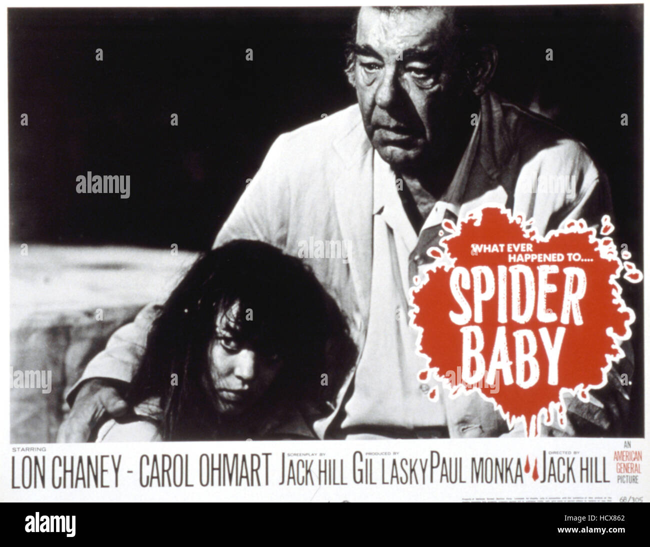 SPIDER BABY, Jill Banner, Lon Chaney Jr., 1964 Stock Photo - Alamy