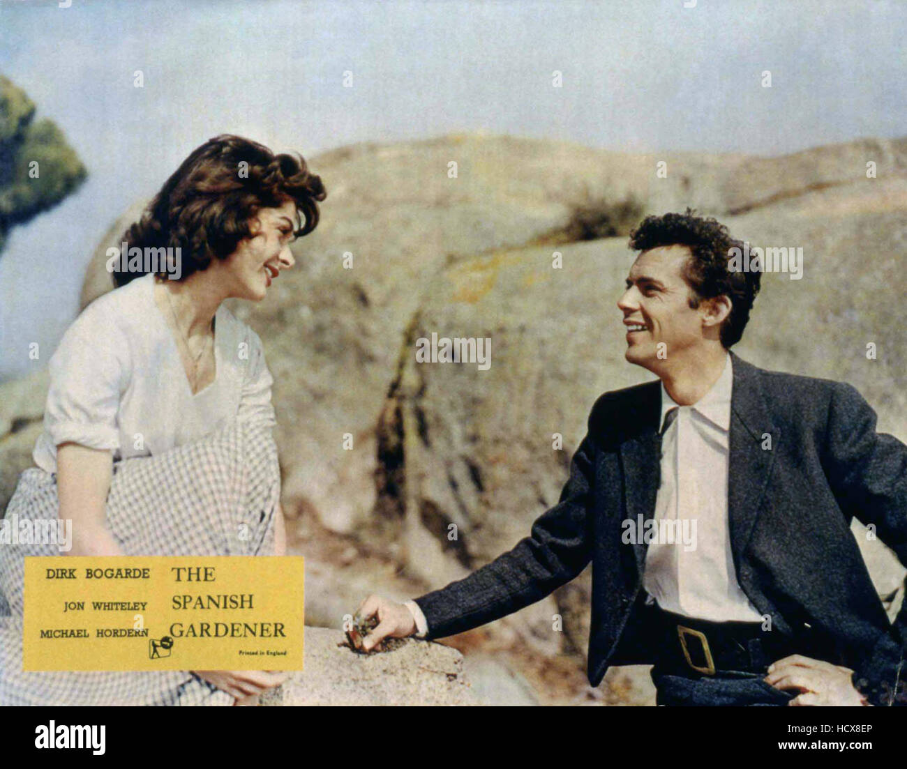 THE SPANISH GARDENER, Maureen Swanson, Dirk Bogarde, 1957 Stock Photo ...