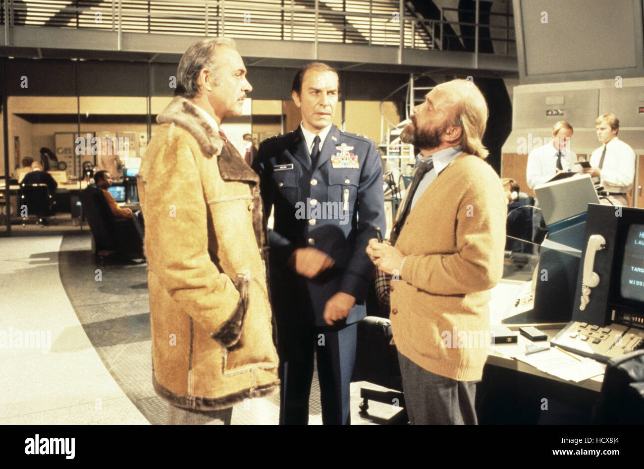 METEOR, from left: Sean Connery, Martin Landau, Bo Brundin, 1979 ...