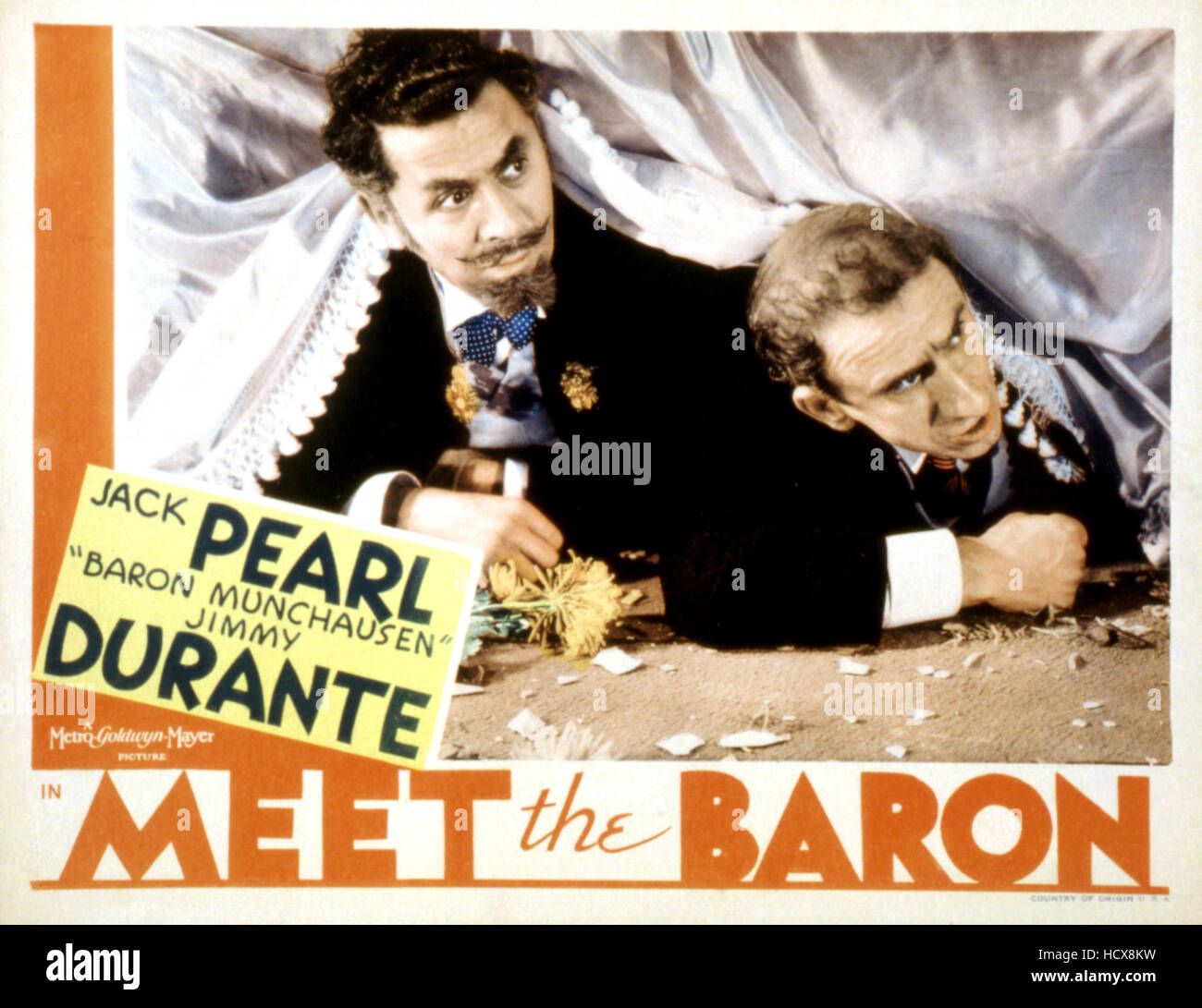 MEET THE BARON, Jack Pearl, Jimmy Durante, 1933 Stock Photo - Alamy