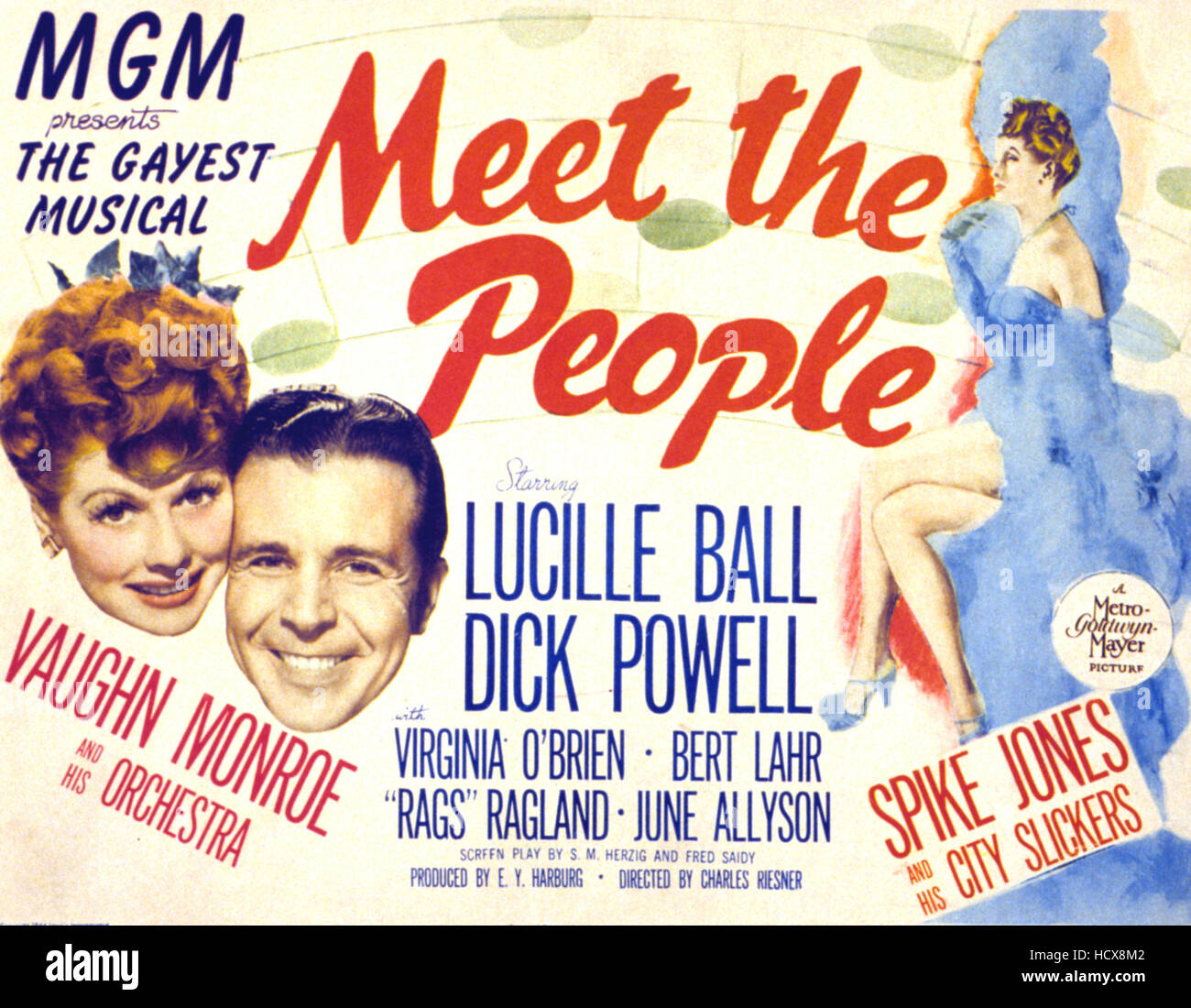 MEET THE PEOPLE, Lucille Ball, Dick Powell, 1944 Stock Photo - Alamy
