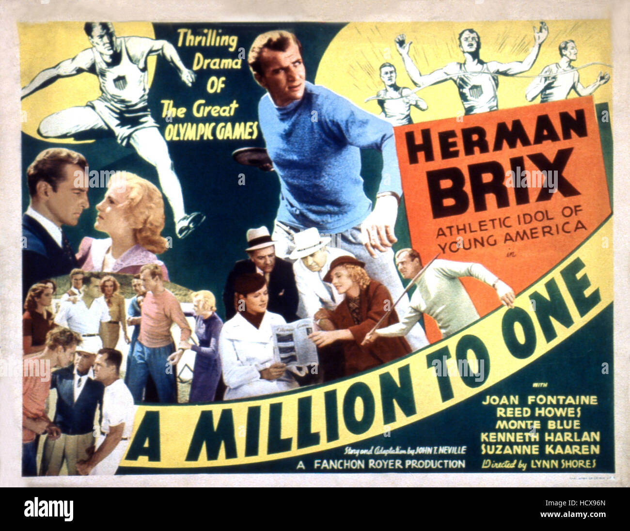 A MILLION TO ONE, Bruce Bennett, Reed Howes, Joan Fontaine, Suzanne ...