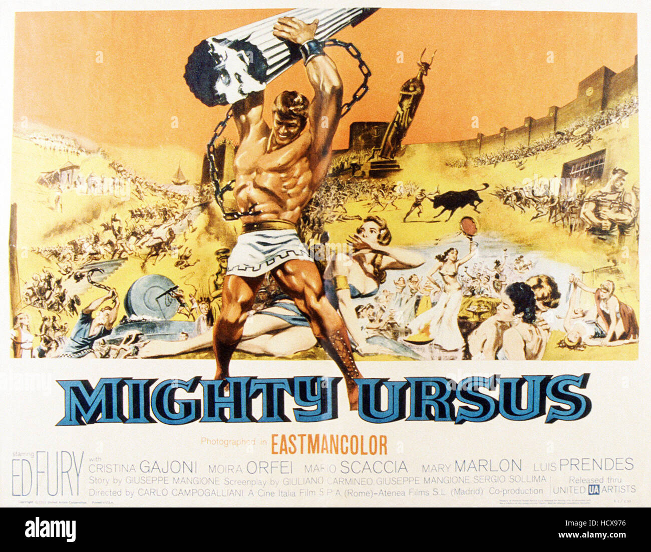 MIGHTY URSUS, (aka URSUS), Ed Fury (front), 1961 Stock Photo - Alamy