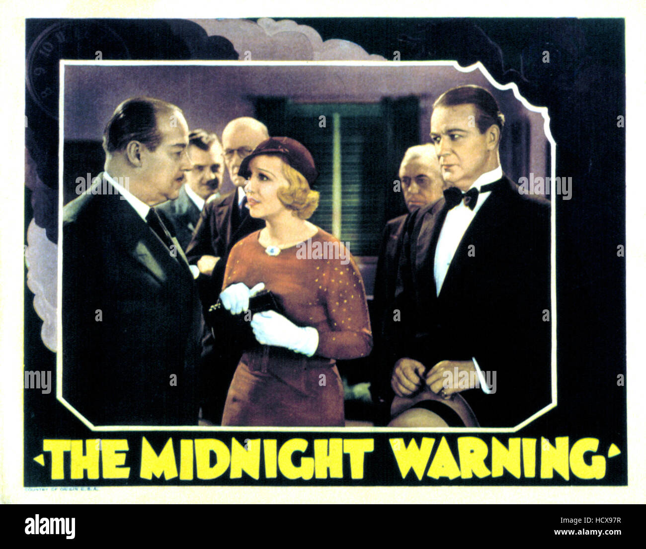 THE MIDNIGHT WARNING, Lloyd Ingraham, Claudia Dell, Huntley Gordon, 1932 Stock Photo - Alamy