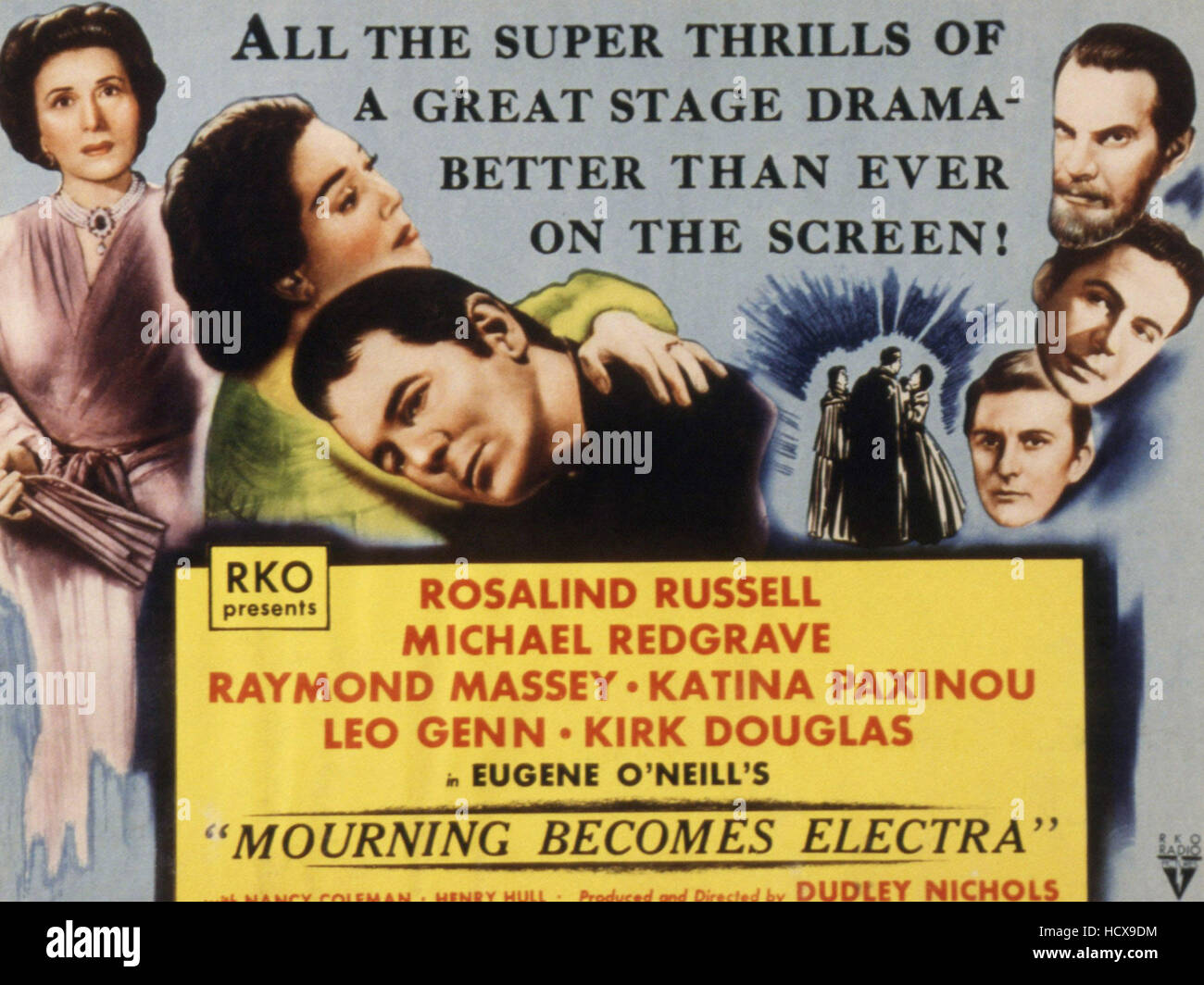 MOURNING BECOMES ELECTRA, Rosalind Russell, Michael Redgrave, Raymond ...
