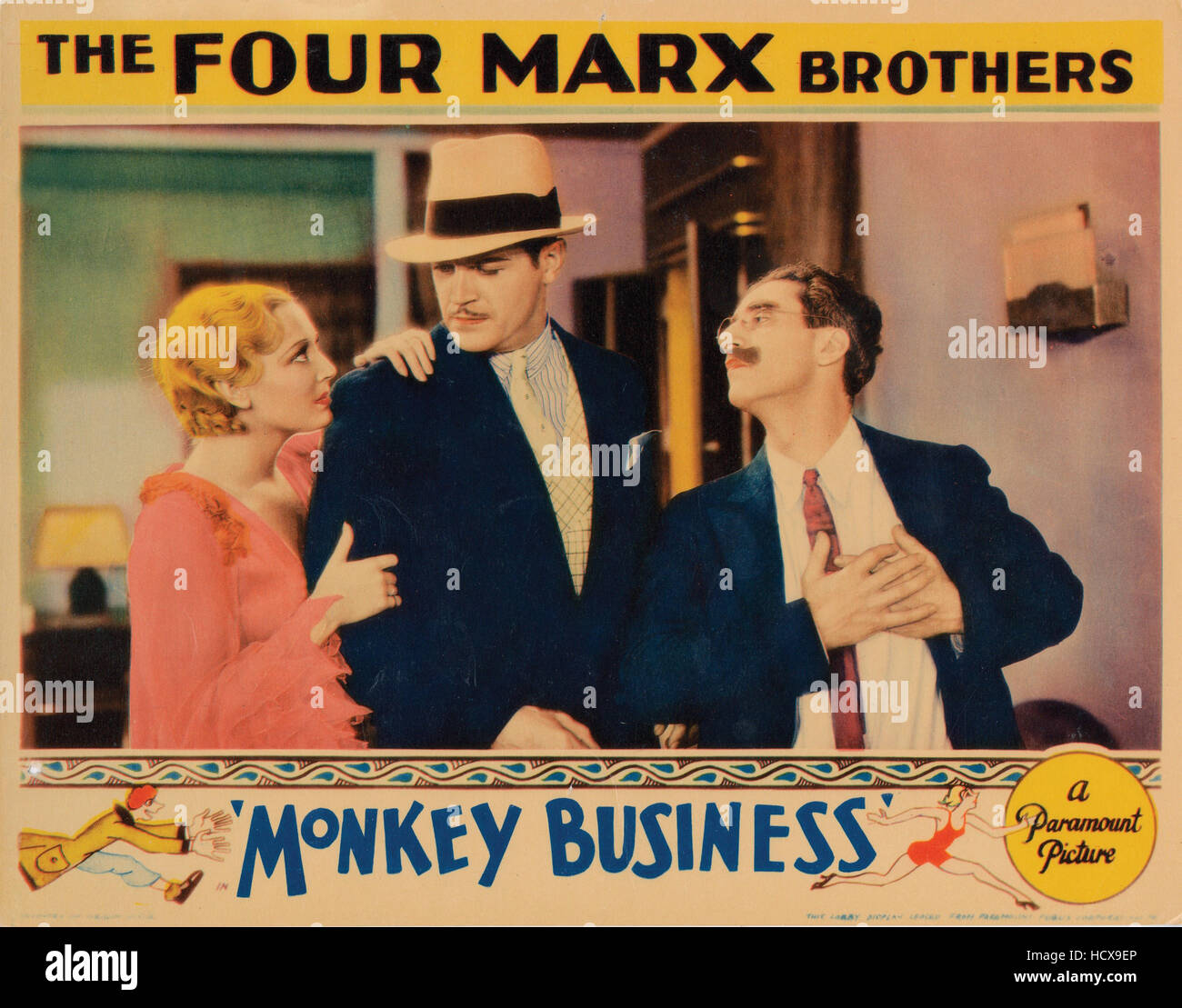 MONKEY BUSINESS, Thelma Todd, Harry Woods, Groucho Marx, 1931 Stock ...
