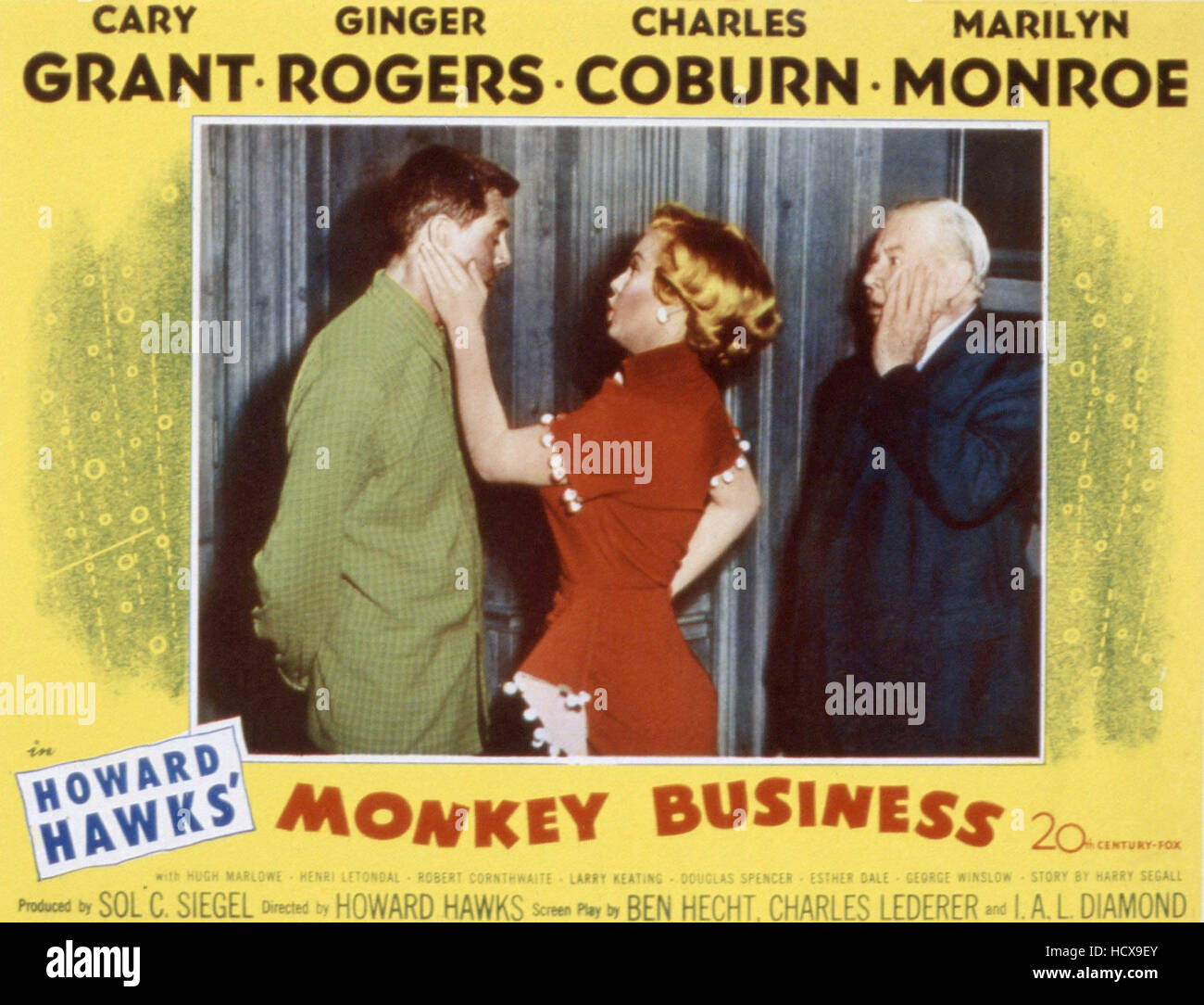 MONKEY BUSINESS, Cary Grant, Marilyn Monroe, Charles Coburn, 1952, (c ...