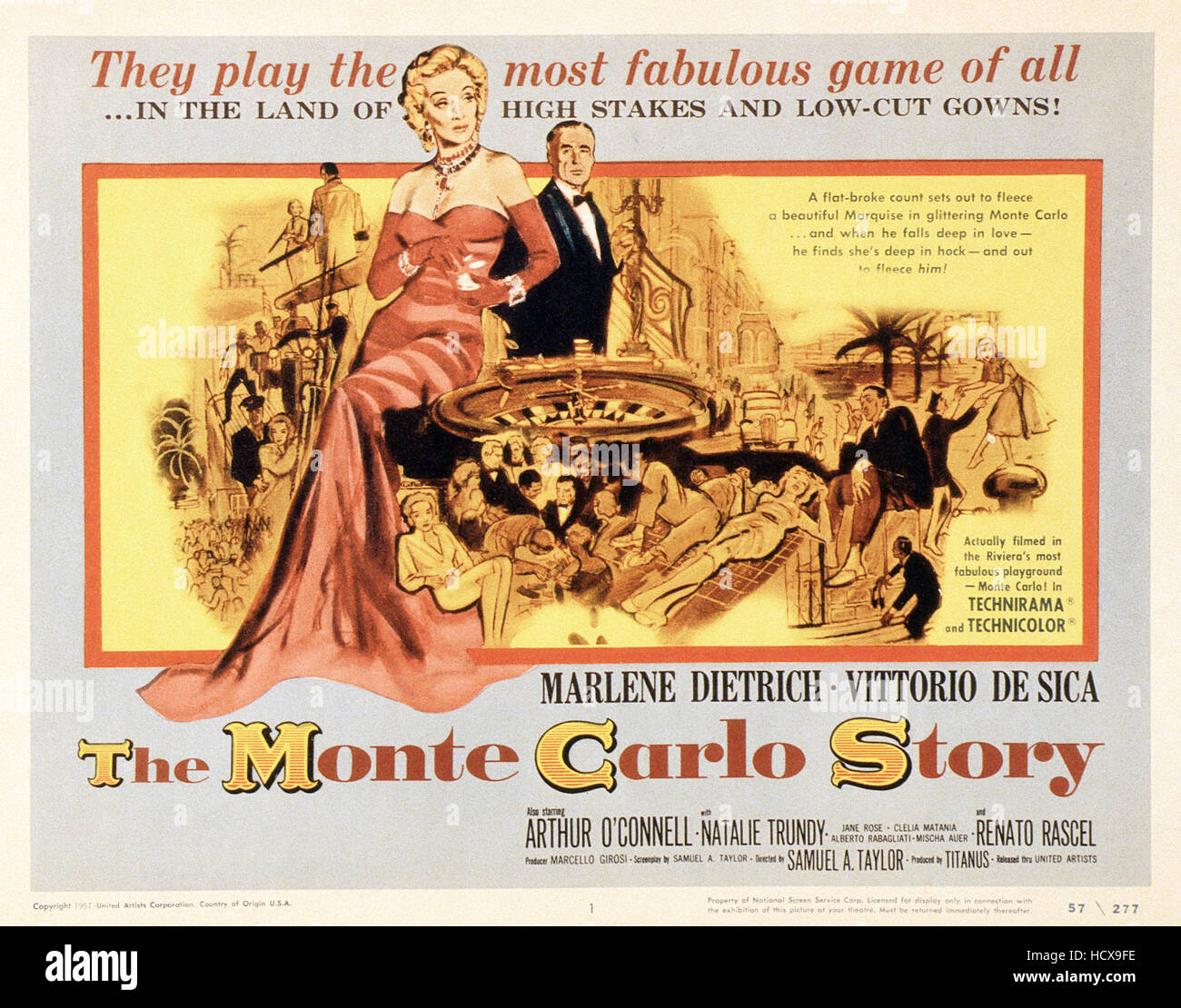 THE MONTE CARLO STORY, (aka MONTE CARLO, aka MONTECARLO), US poster ...
