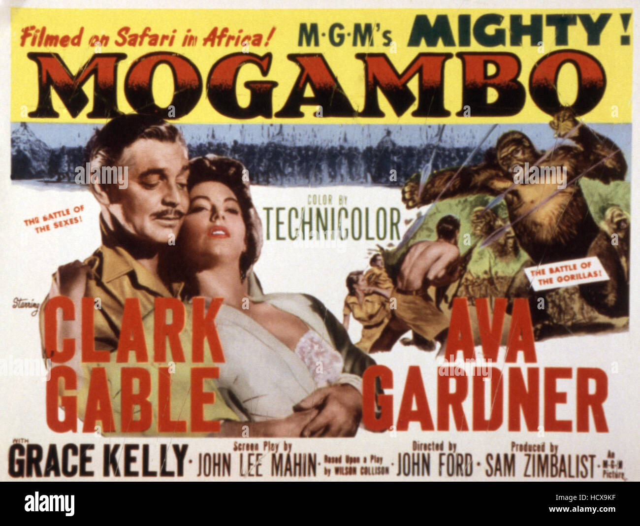 MOGAMBO, Clark Gable, Ava Gardner, 1953 Stock Photo - Alamy