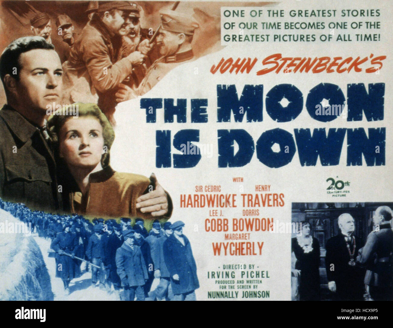 THE MOON IS DOWN, William Post, Jr., Dorris Bowdon, 1943, TM and ...