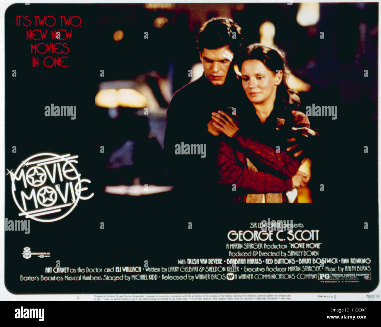 MOVIE MOVIE, Harry Hamlin, Trish Van Devere, 1978. © Warner Bros ...