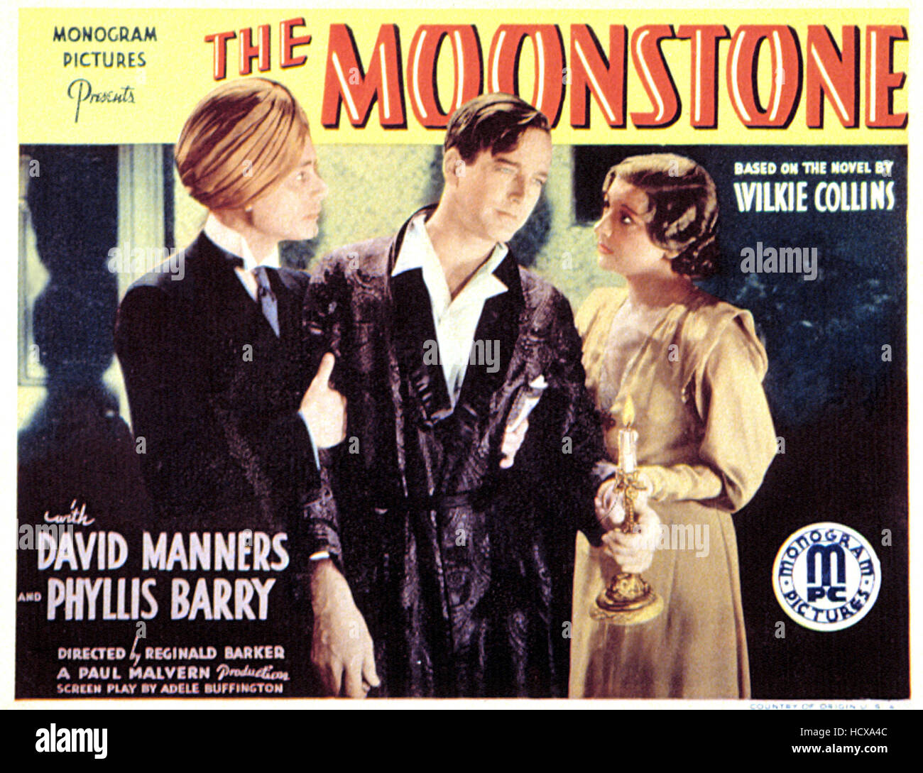 THE MOONSTONE, John Davidson, David Manners, Phyllis Barry, 1934 Stock ...