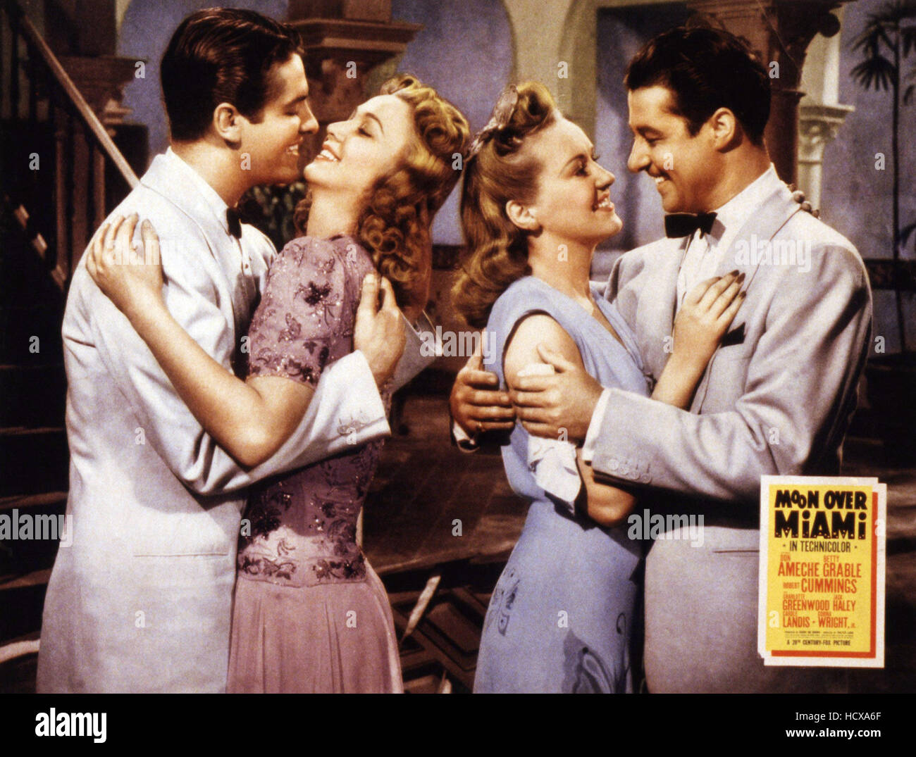 MOON OVER MIAMI, Robert Cummings, Carole Landis, Don Ameche, Betty ...