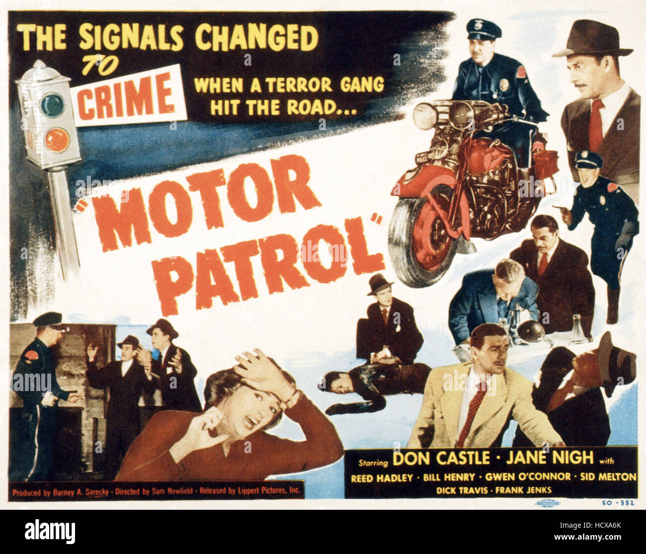MOTOR PATROL, top from left: Don Castle, Reed Hadley, Jane Nigh (bottom ...