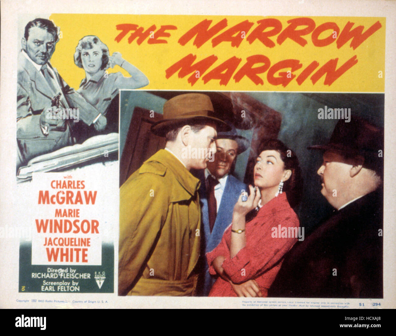 THE NARROW MARGIN, Charles McGraw, Marie Windsor, 1952 Stock Photo - Alamy