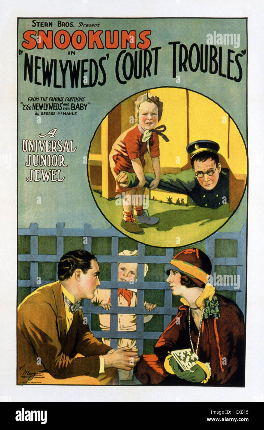 THE NEWLYWEDS' COURT TROUBLES, US poster, bottom from left: Jack Egan ...