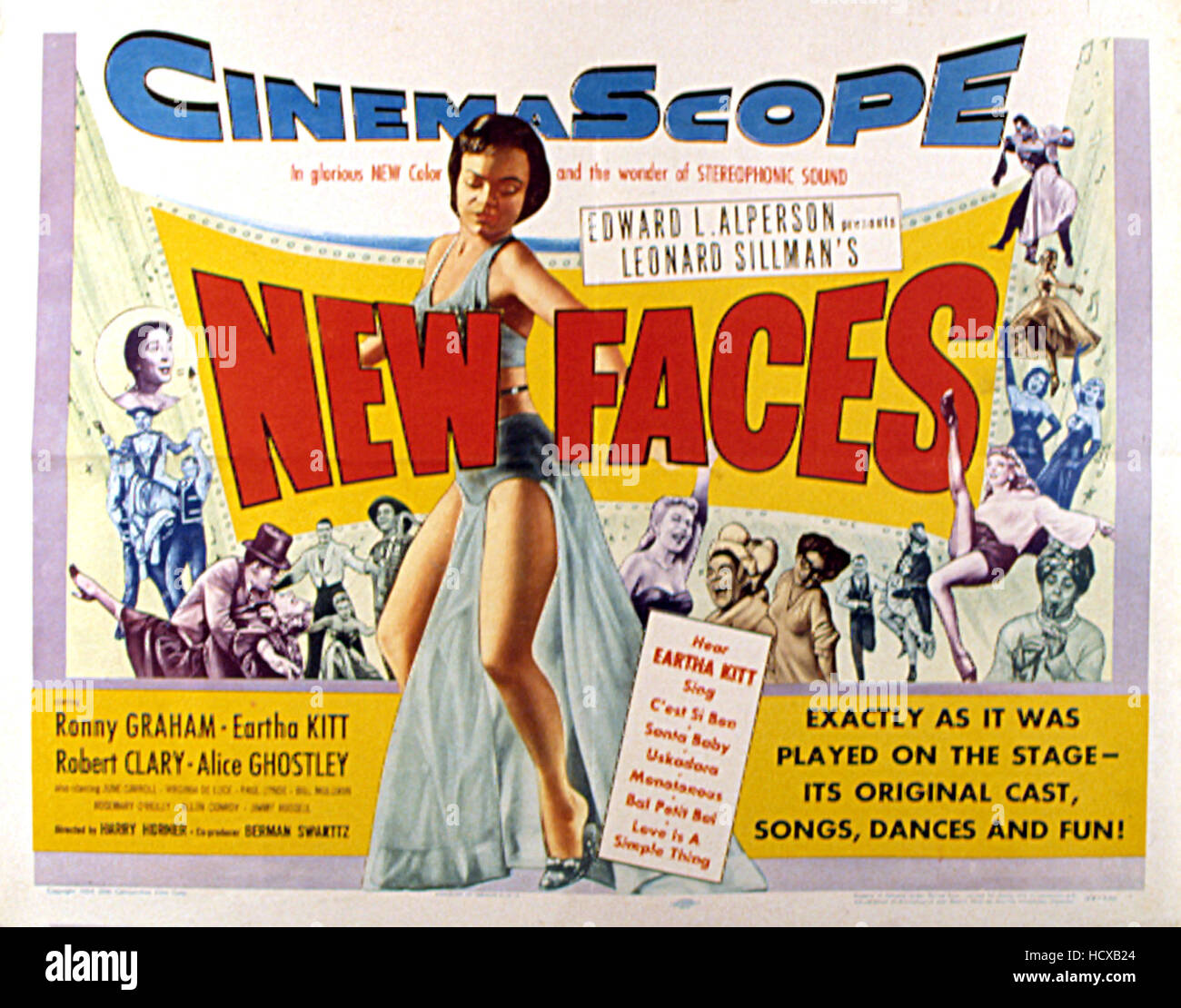 NEW FACES, Ronny Graham, Virginia deLuce, Eartha Kitt, Alice Ghostley ...