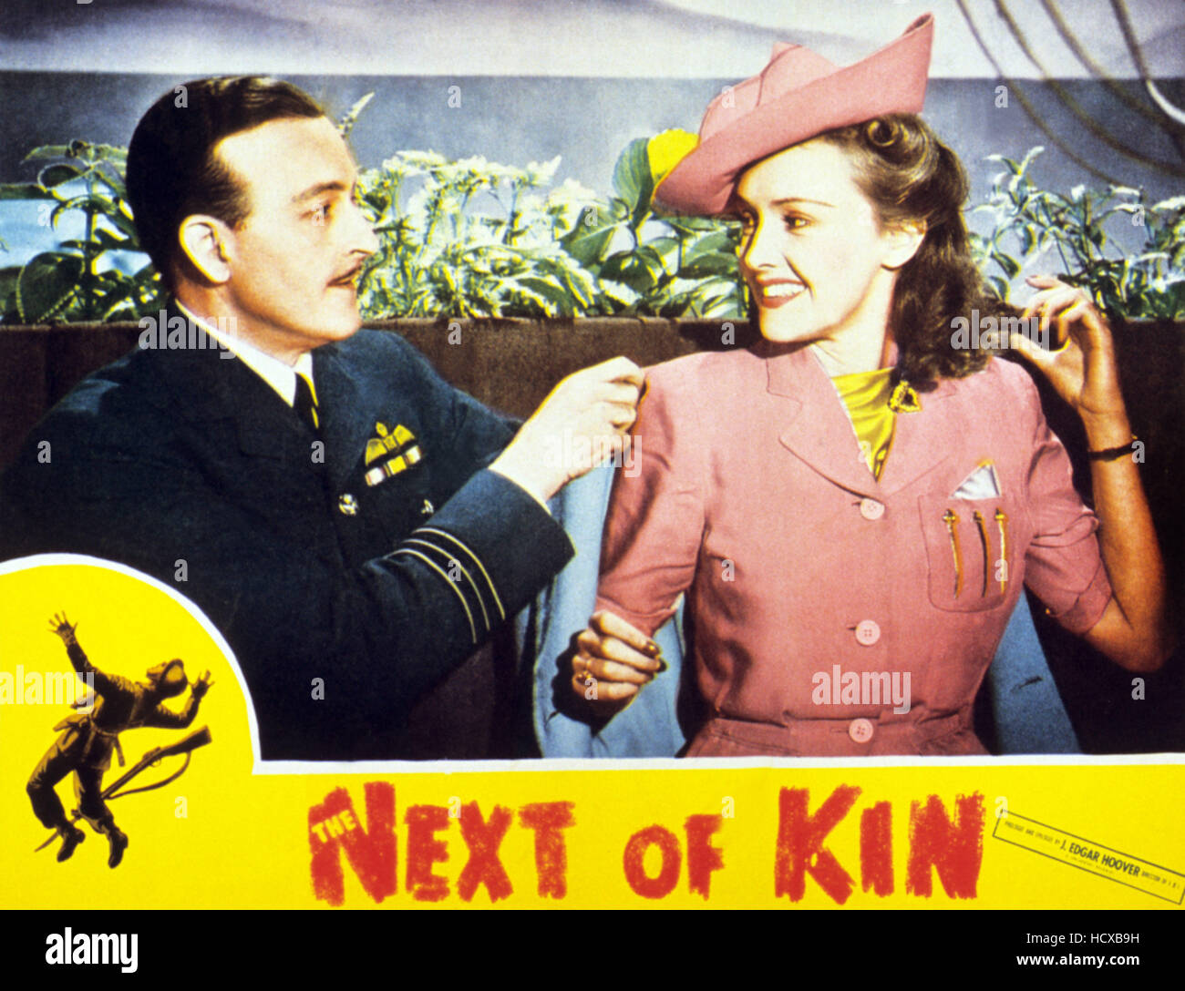 NEXT OF KIN, left: Mervyn Johns on lobbycard, 1942 Stock Photo - Alamy