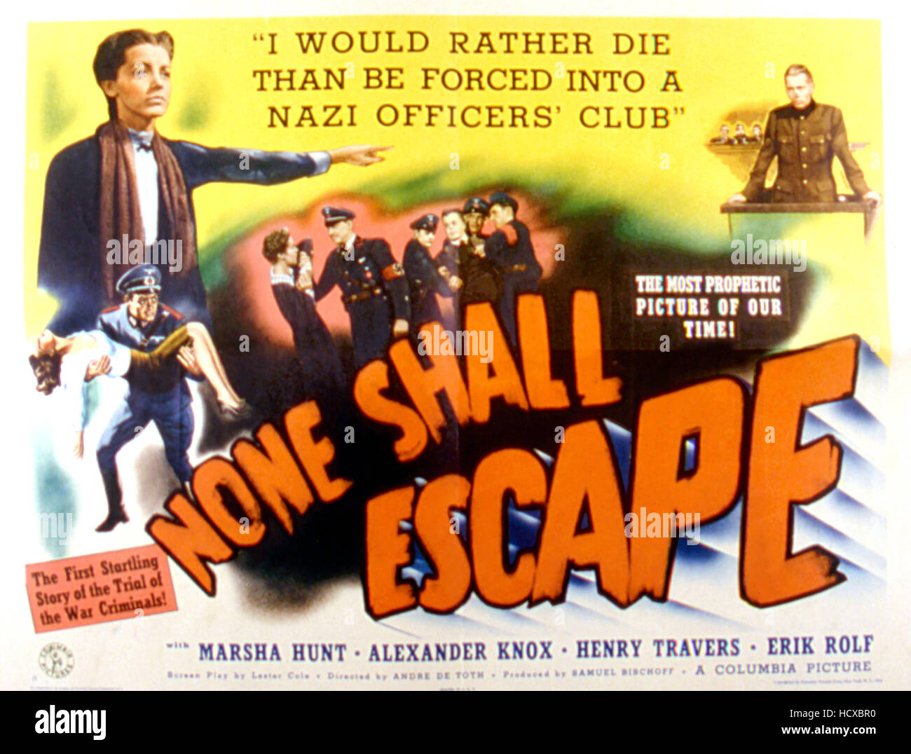 NONE SHALL ESCAPE, Marsha Hunt, Alexander Knox, 1944 Stock Photo - Alamy