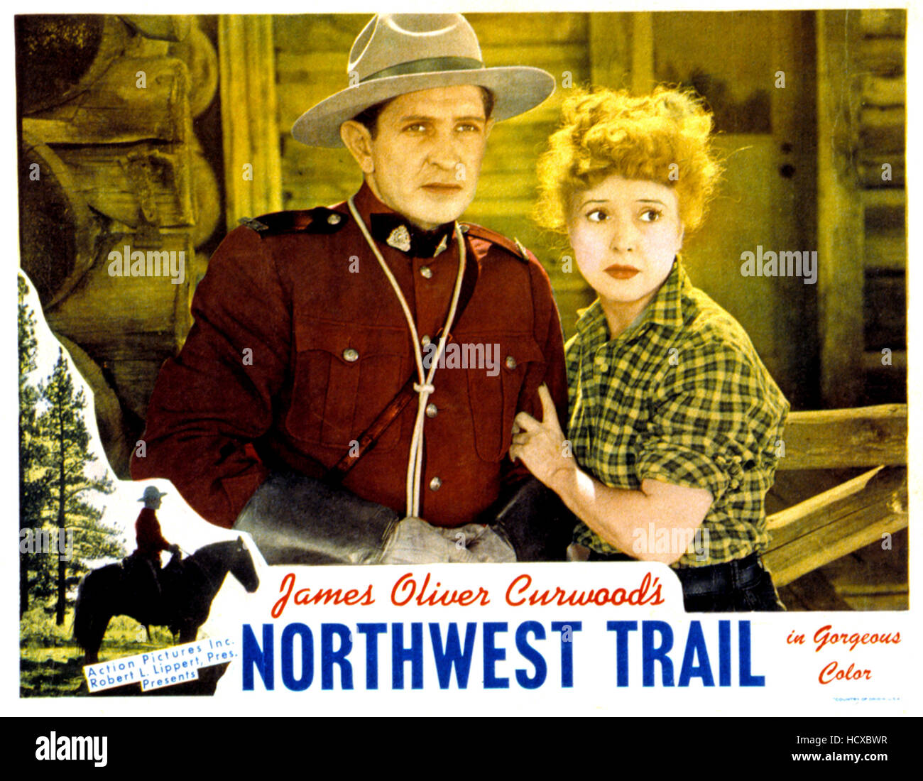 NORTHWEST TRAIL, Bob Steele, Madge Bellamy, 1945 Stock Photo - Alamy