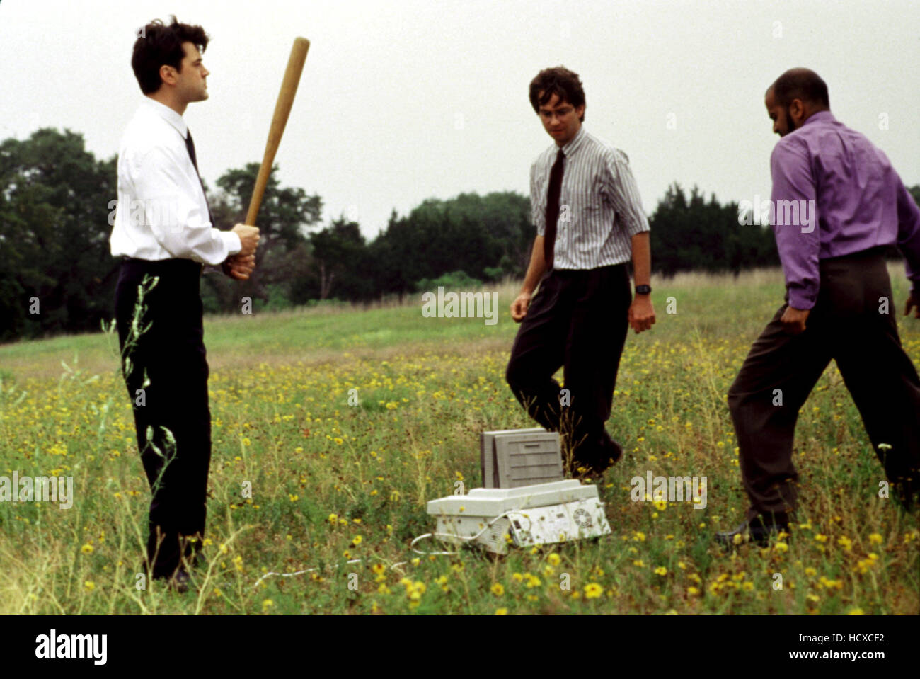 OFFICE SPACE, Ron Livingston, David Herman, Ajay Naidu, 1999, TM and ...
