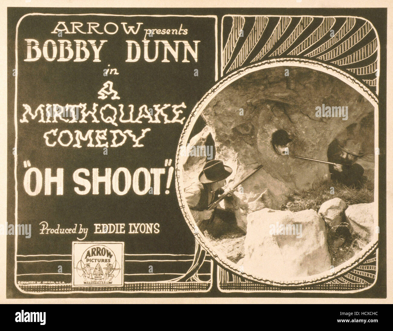 OH! SHOOT, (aka OH SHOOT!), US poster, Bobby Dunn, 1923 Stock Photo - Alamy