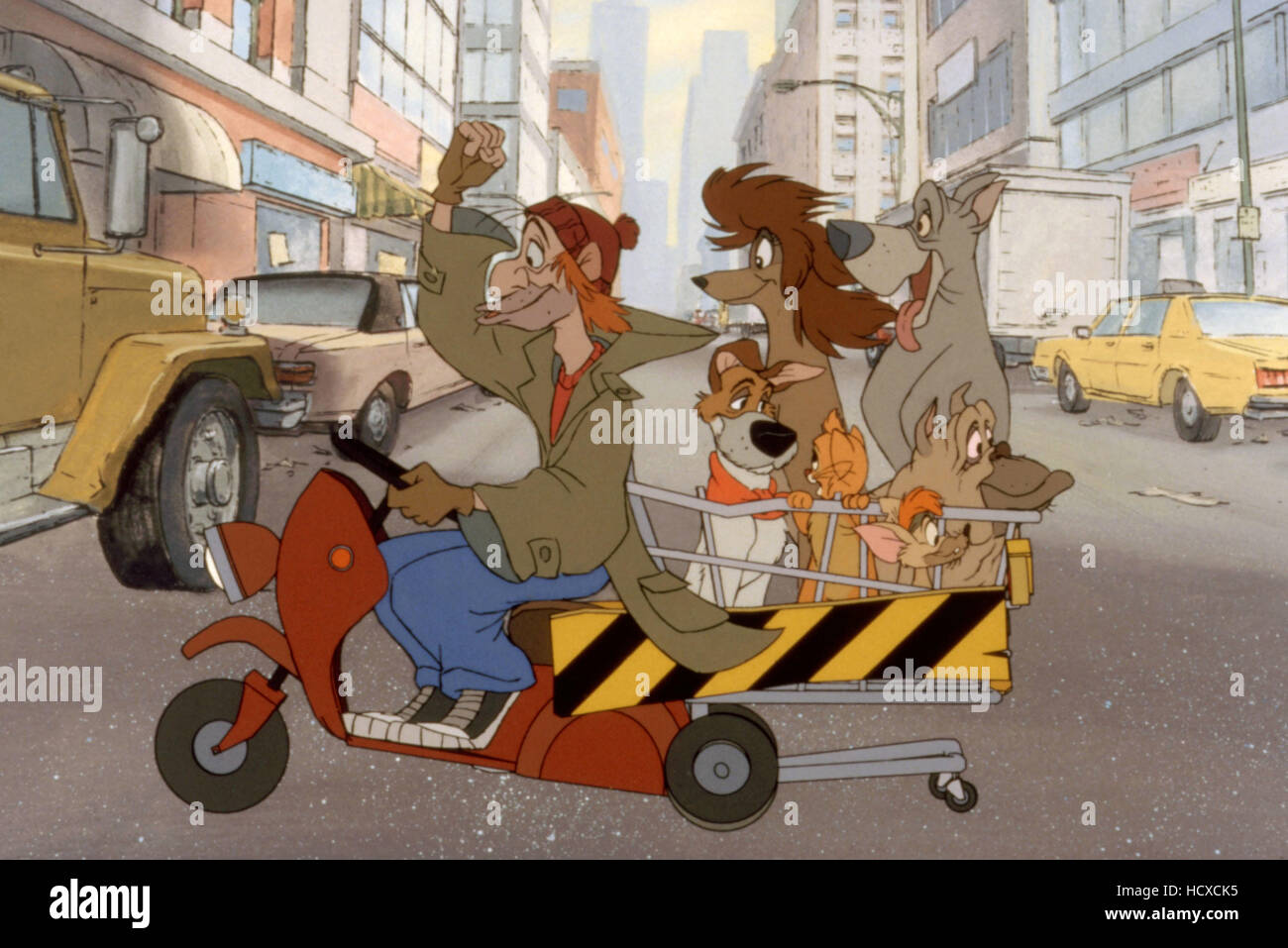 OLIVER & COMPANY, Fagin, Oliver, Francis, Tito, Einstein, Doger, Rita ...