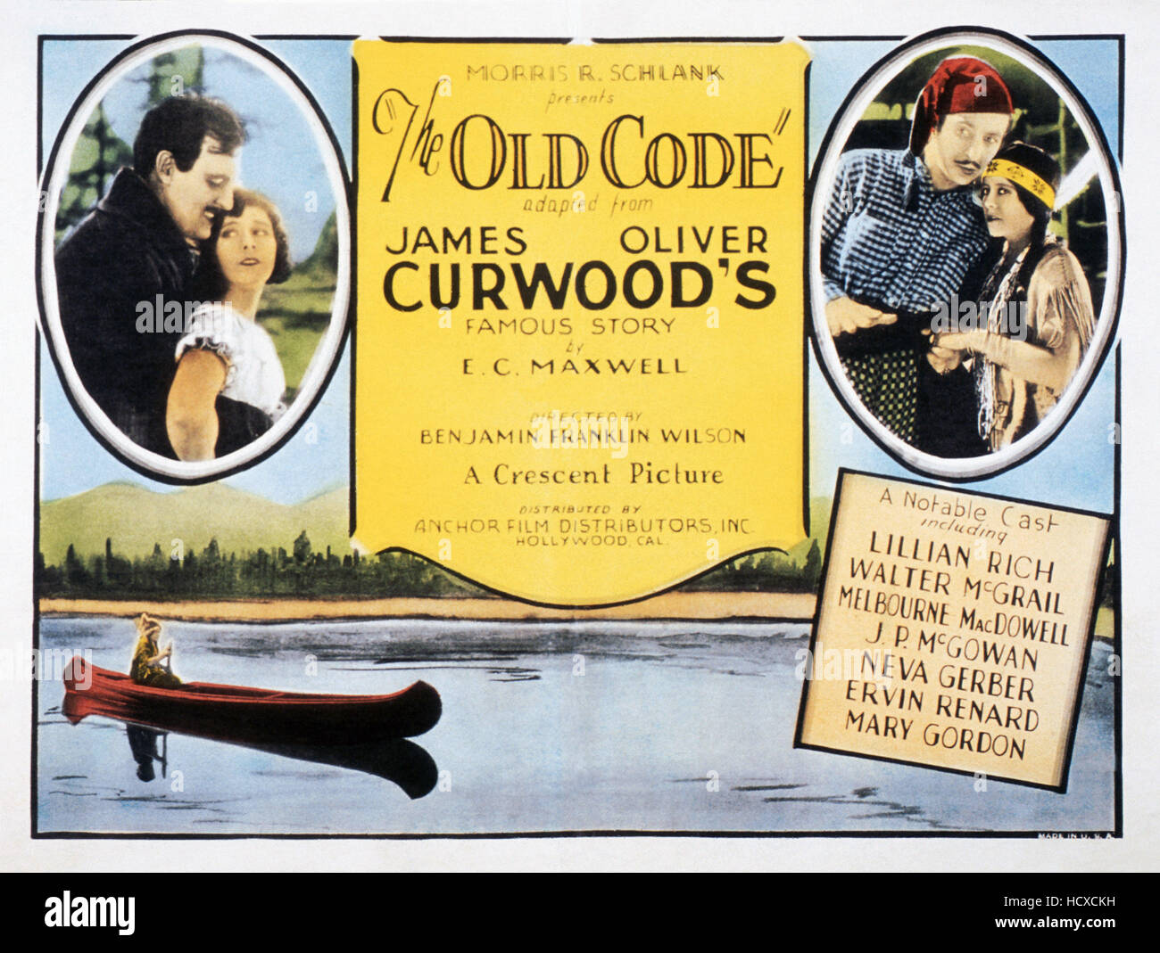 THE OLD CODE, US lobbycard, left: Walter McGrail, Lillian Rich, 1928 ...