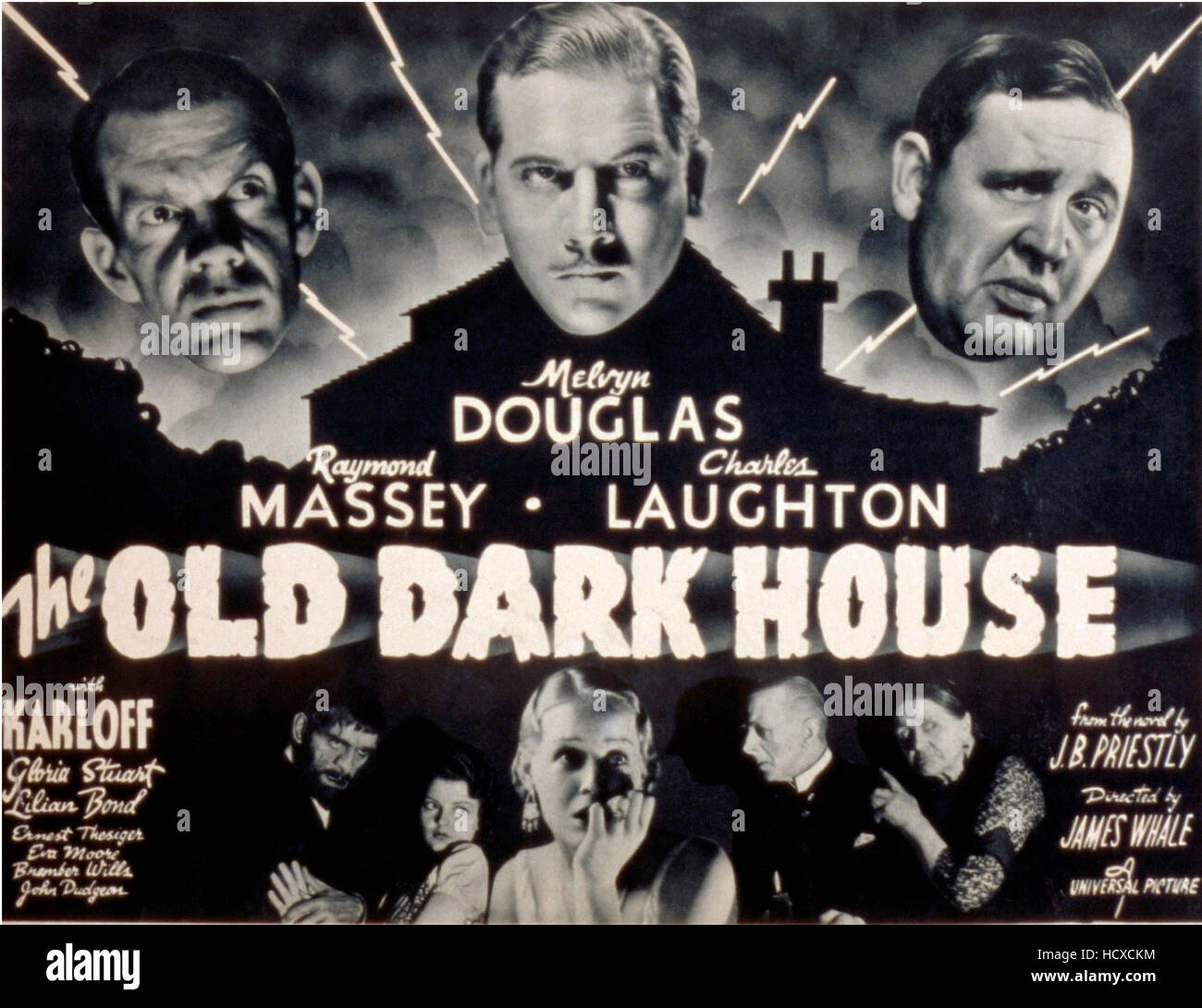 THE OLD DARK HOUSE, Raymond Massey, Melvyn Douglas, Charles Laughton ...