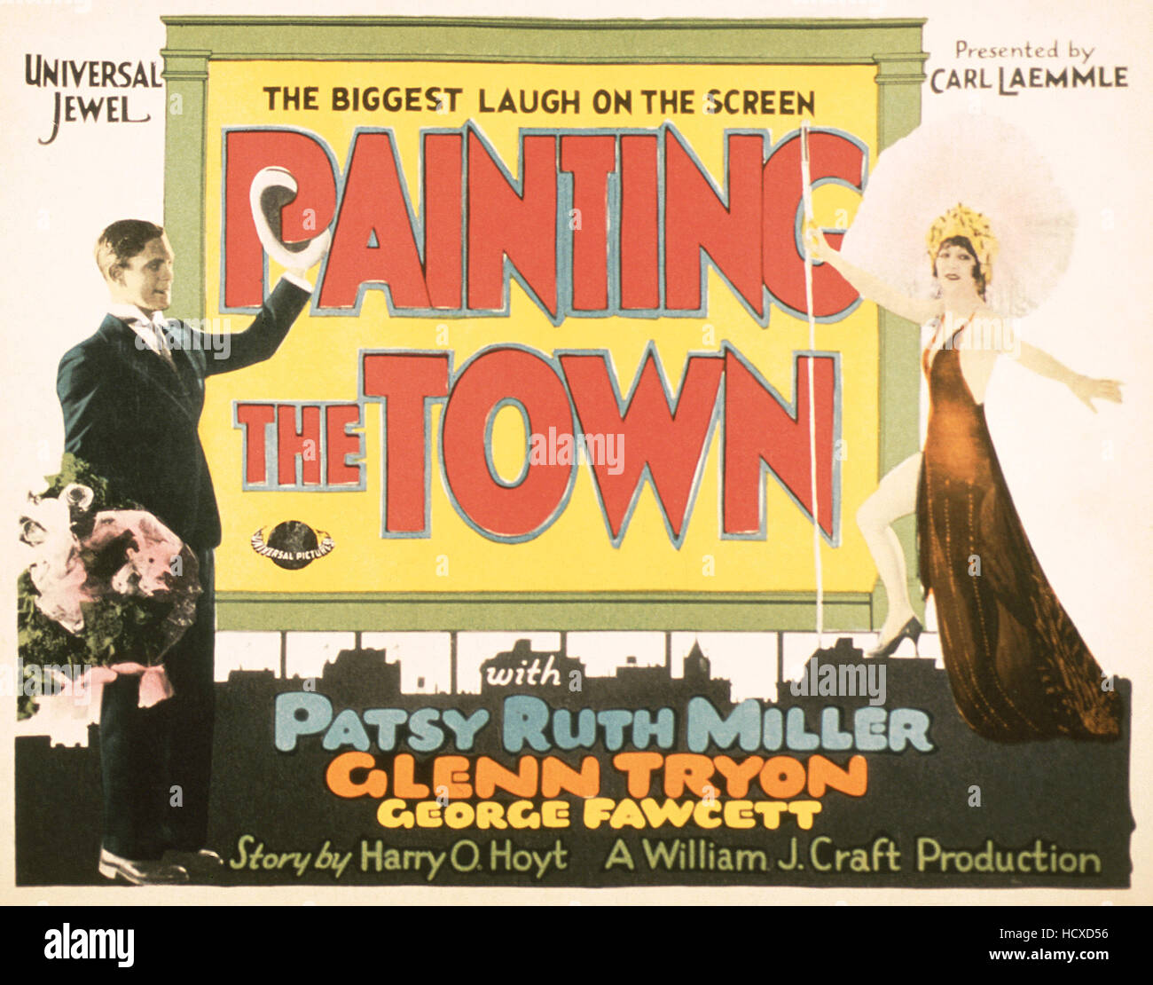 PAINTING THE TOWN, US poster, from left: Glenn Tryon, Patsy Ruth Miller ...