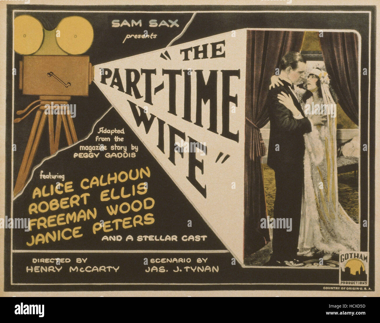 THE PART TIME WIFE, US poster, from left: Robert Ellis, Alice Calhoun ...