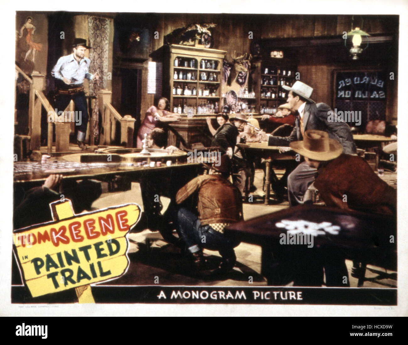 THE PAINTED TRAIL, far left: Tom Keene, far right: LeRoy Mason, 1938 ...