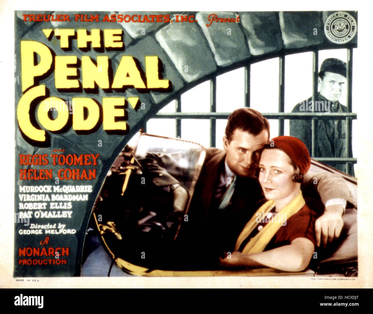 THE PENAL CODE, Regis Toomey, Helen Cohan, 1932 Stock Photo - Alamy