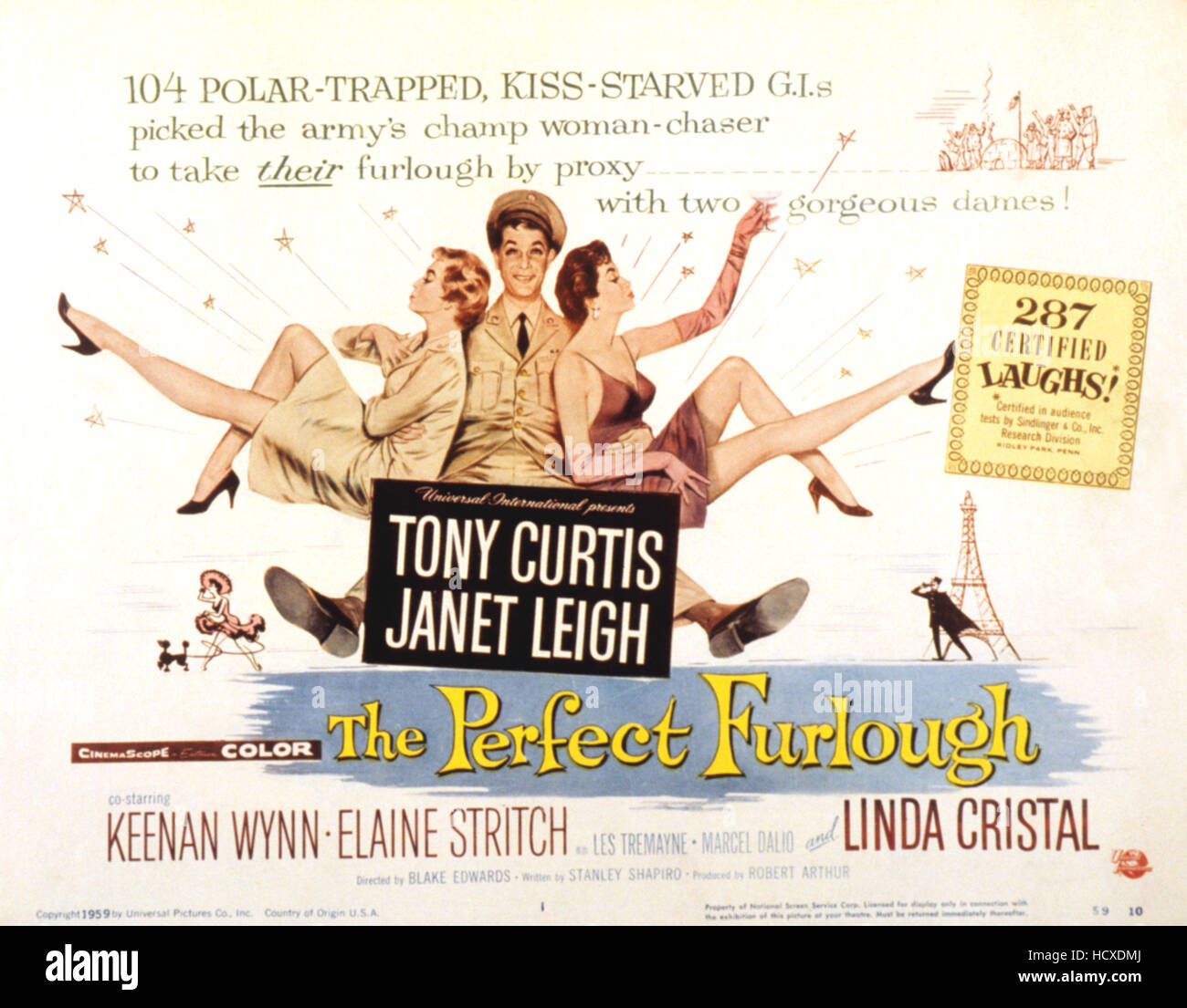 THE PERFECT FURLOUGH, Janet Leigh, Tony Curtis, Linda Cristal, 1959 ...