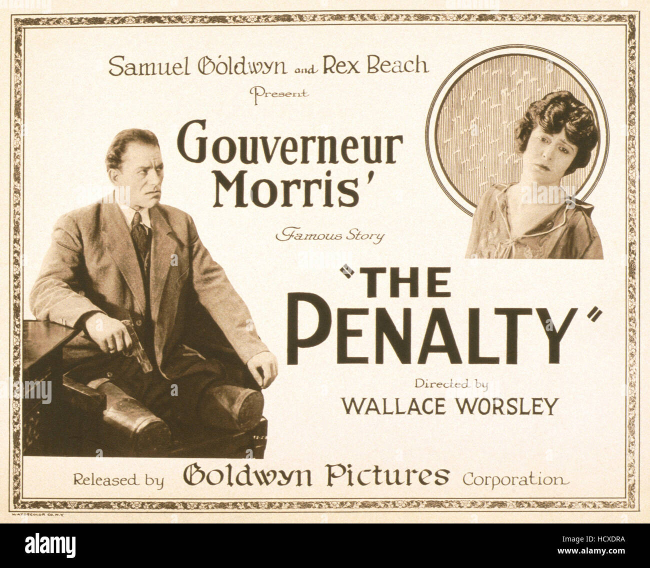 The Penalty Us Poster From Left Lon Chaney Claire Adams 1920 Stock