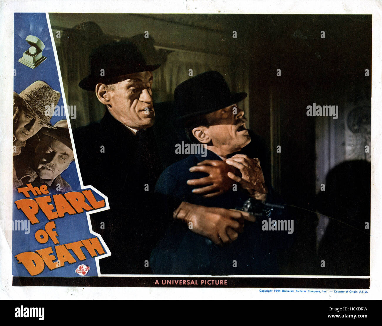 THE PEARL OF DEATH, from left, Rondo Hatton, Miles Mander, 1944 Stock ...