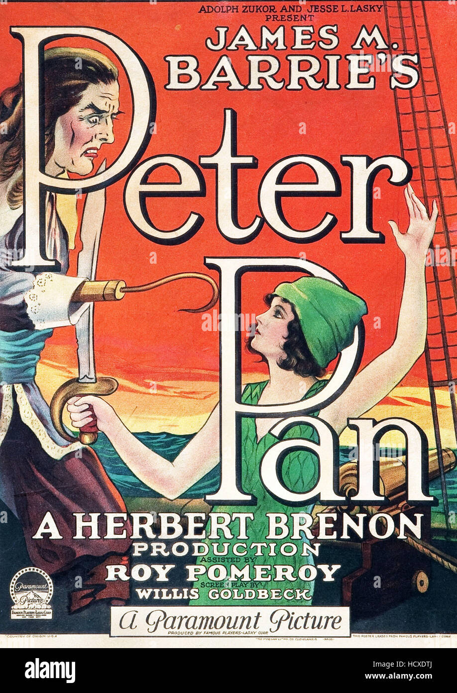 PETER PAN, Ernest Torrence, Betty Bronson, 1924 Stock Photo - Alamy
