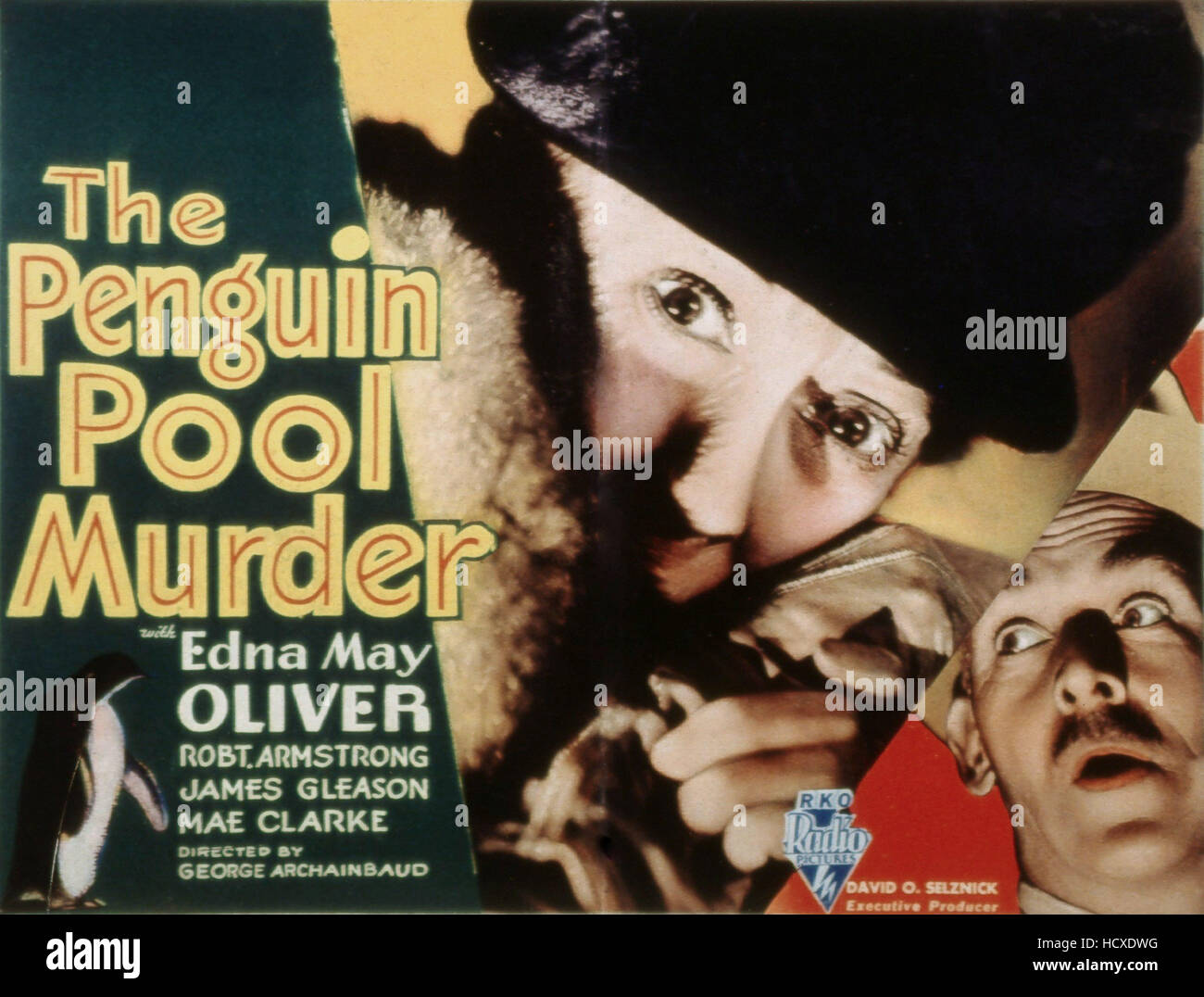 PENGUIN POOL MURDER, Edna May Oliver, James Gleason, 1932 Stock Photo ...