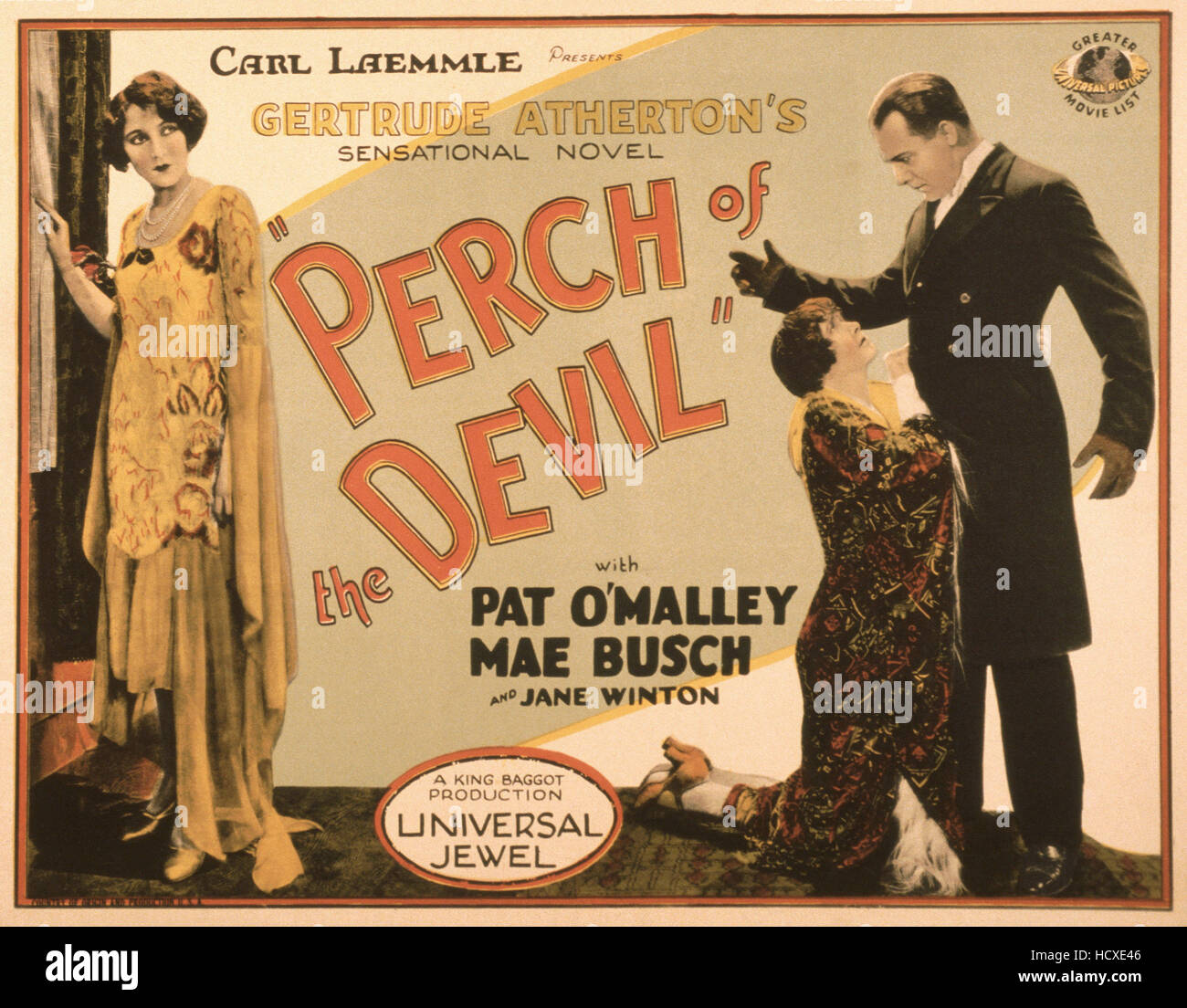 PERCH OF THE DEVIL, US poster, from left: Jane Winto, Mae Busch, Pat O ...