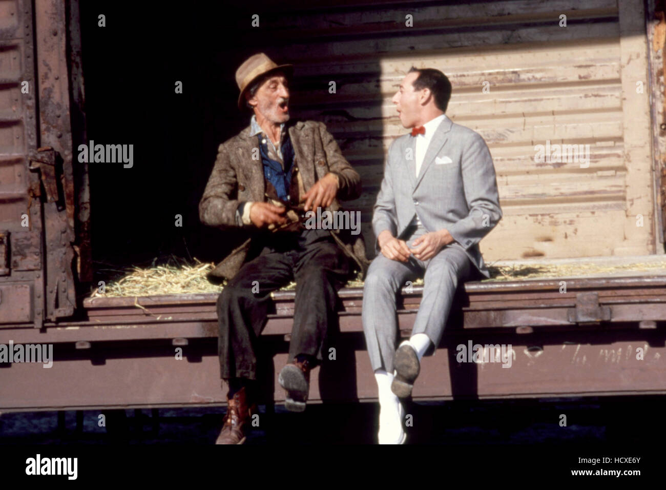 PEE WEE'S BIG ADVENTURE, Carmen Filpi, Pee Wee Herman (Paul Reubens ...