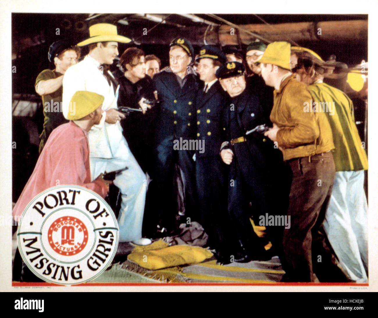 PORT OF MISSING GIRLS, Harry Carey, Milburn Stone (both in center ...