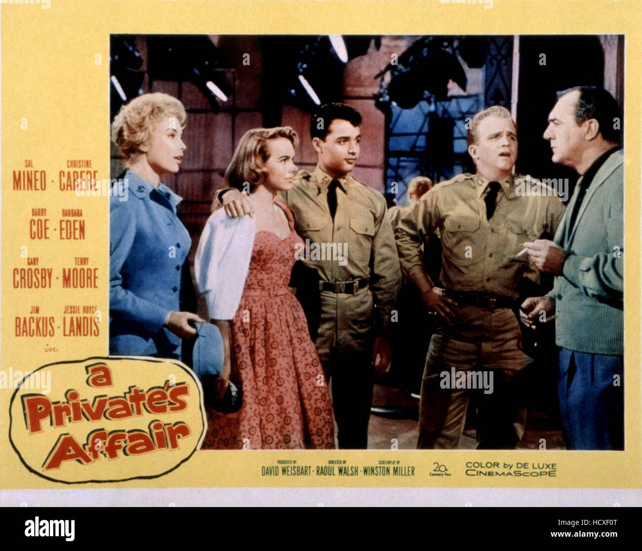 A PRIVATE'S AFFAIR, Barbara Eden, Terry Moore, Sal Mineo, Gary Crosby ...