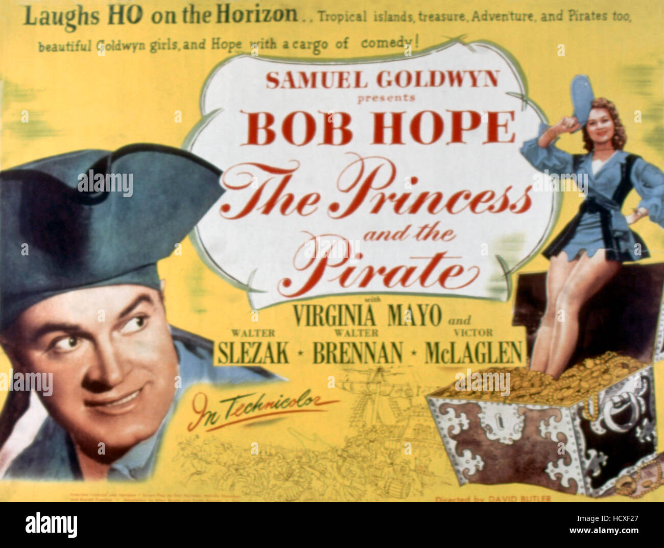 THE PRINCESS AND THE PIRATE, Bob Hope, Virginia Mayo, 1944 Stock Photo ...