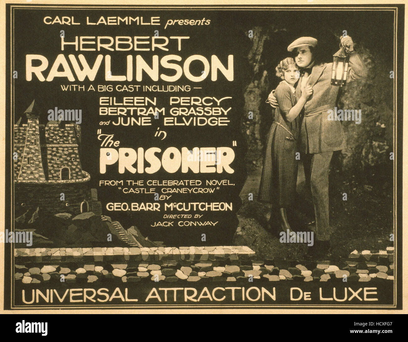THE PRISONER, US poster, from left: Eileen Percy, Herbert Rawlinson ...