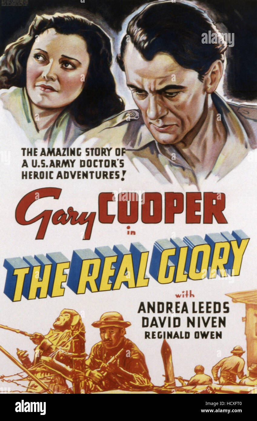 THE REAL GLORY, Andrea Leeds, Gary Cooper, 1939 Stock Photo - Alamy