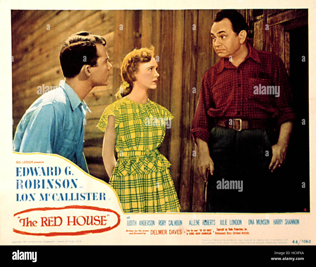 THE RED HOUSE, Lon McCallister, Allene Roberts, Edward G. Robinson ...