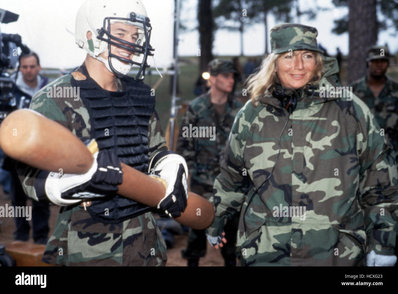 RENAISSANCE MAN, Mark Wahlberg, director Penny Marshall on set, 1994 ...