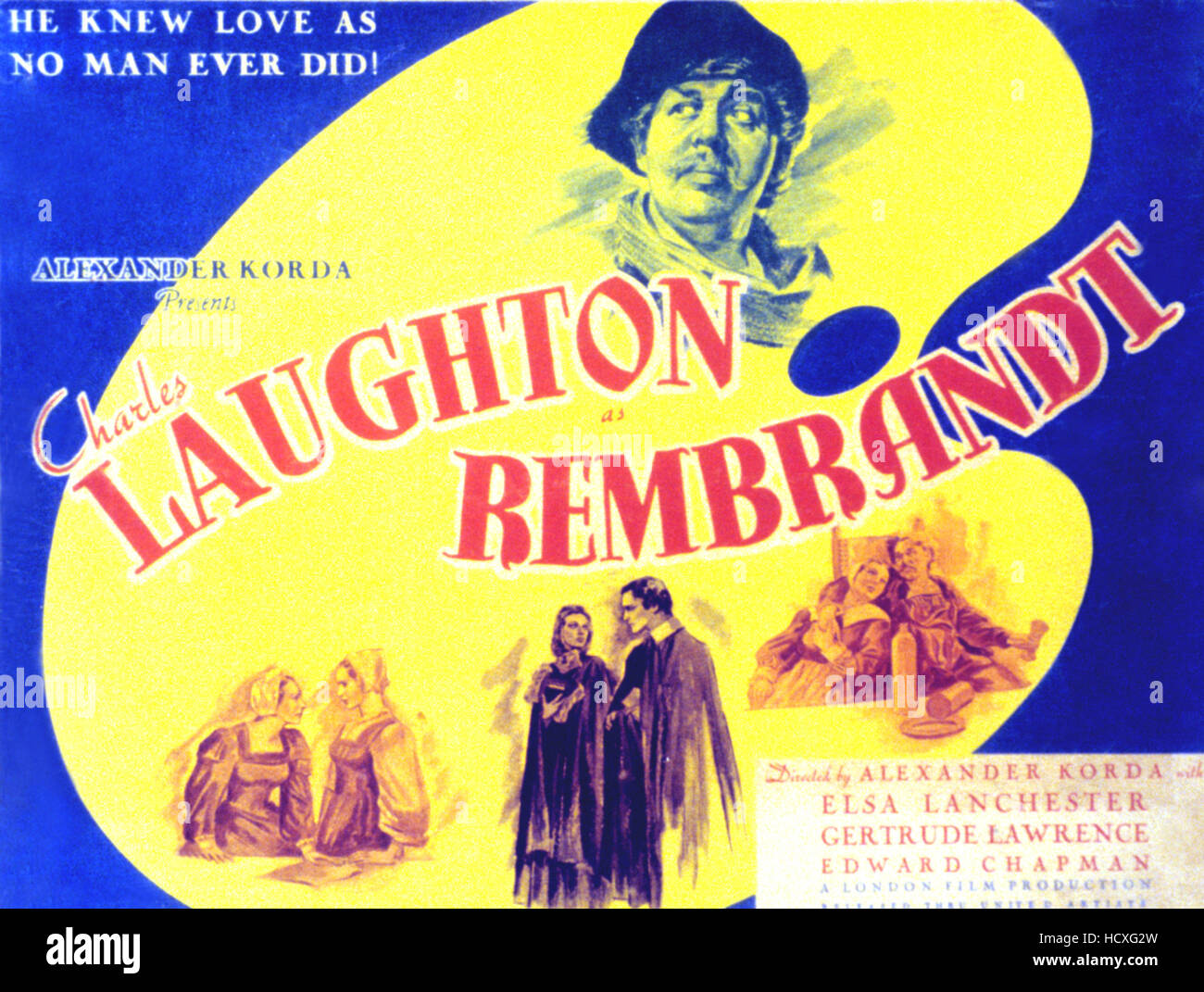 REMBRANDT, Charles Laughton, 1936 Stock Photo - Alamy