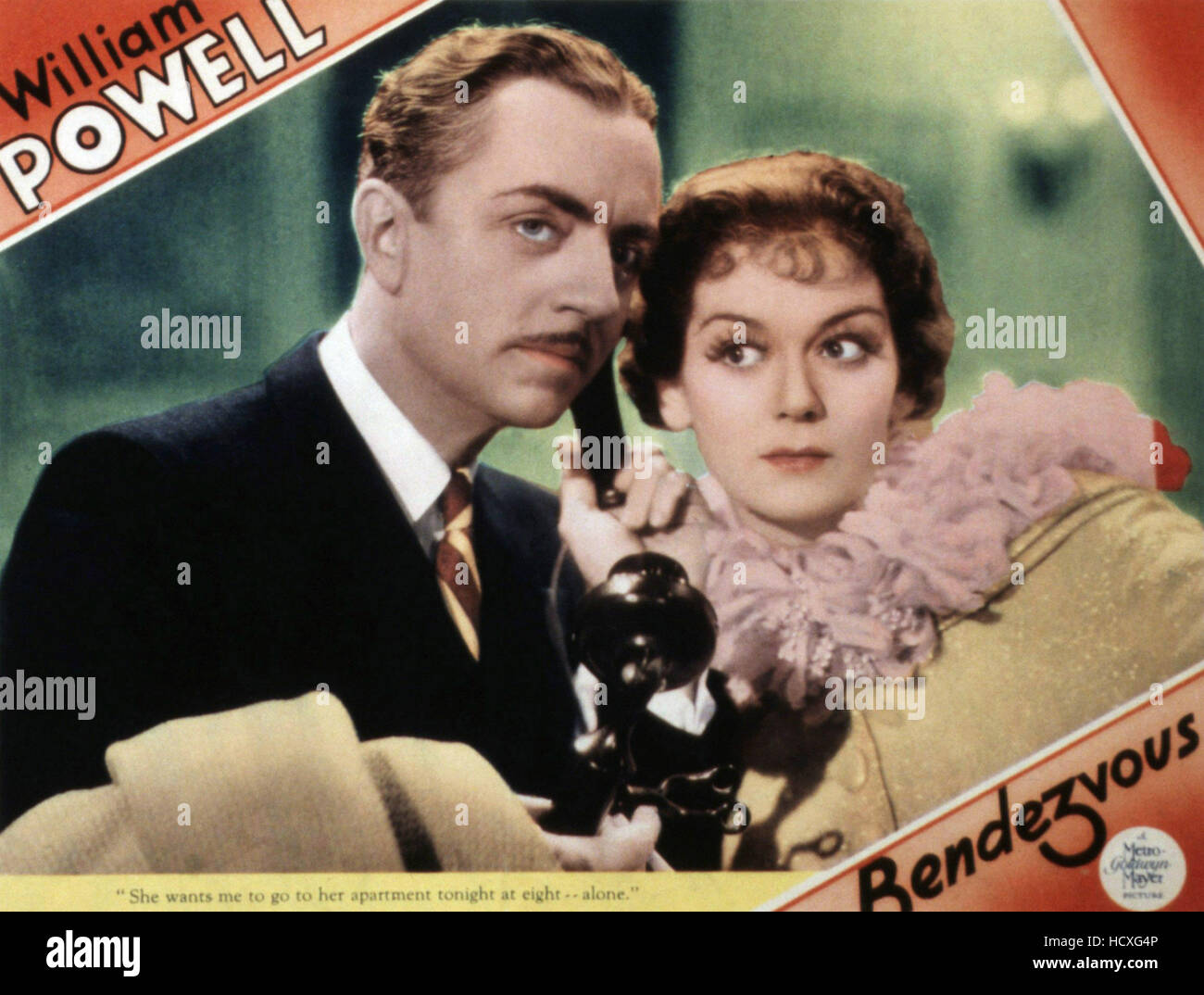 RENDEZVOUS, William Powell, Rosalind Russell, 1935 Stock Photo - Alamy